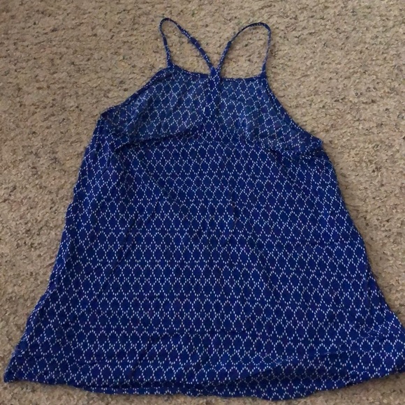 Tops | Royal Blue And White Tank | Poshmark